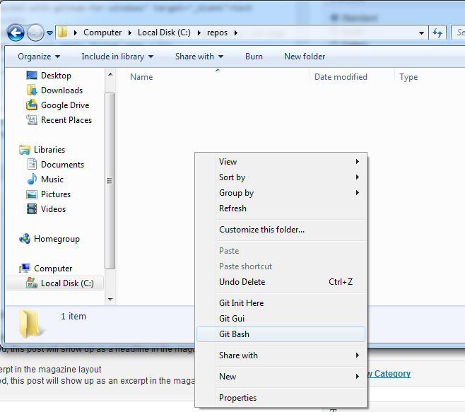 Setup Git And Github For Windows 7 For Use With Bitbucket
